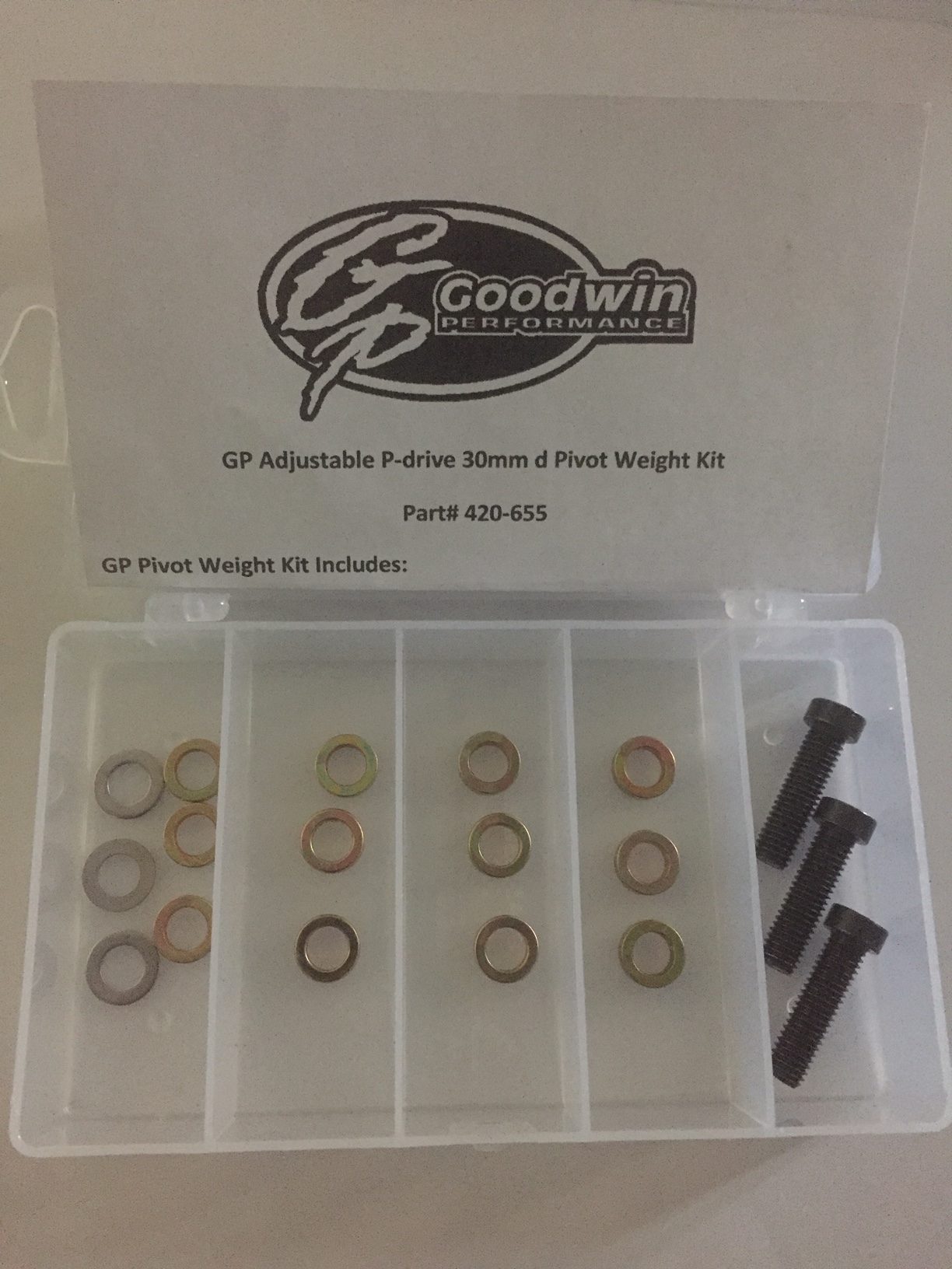 GP 30mm Drilled PDrive Adjustable Pivot Weight Kit 420-655 - Goodwin ...
